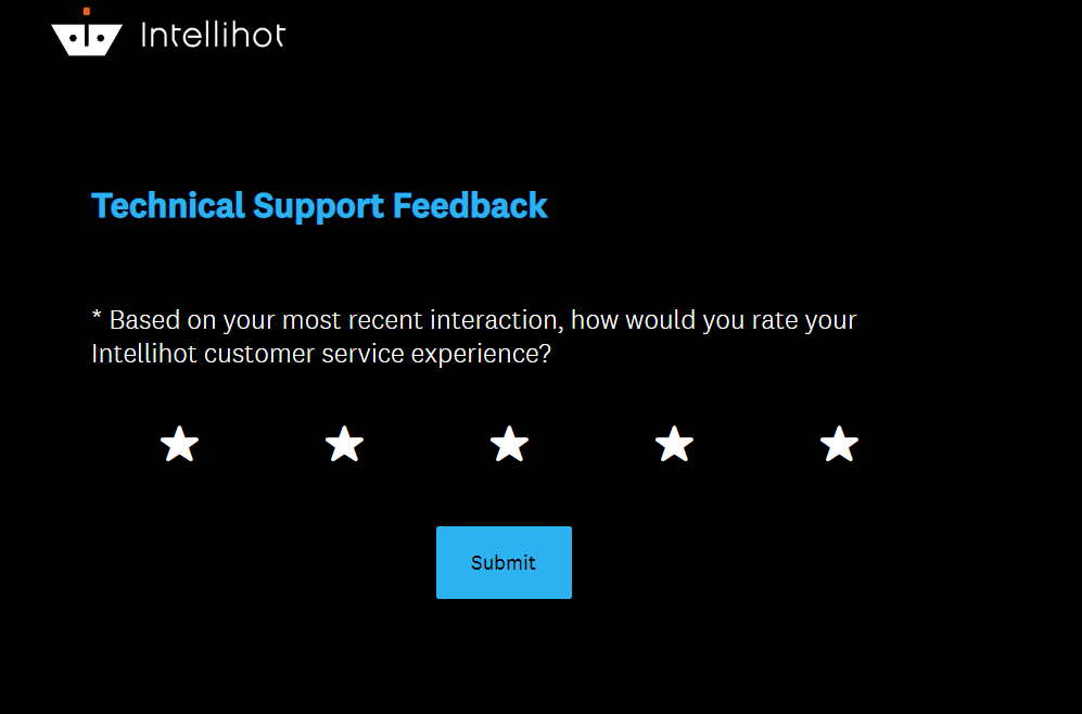 Support Feedback - Intellihot